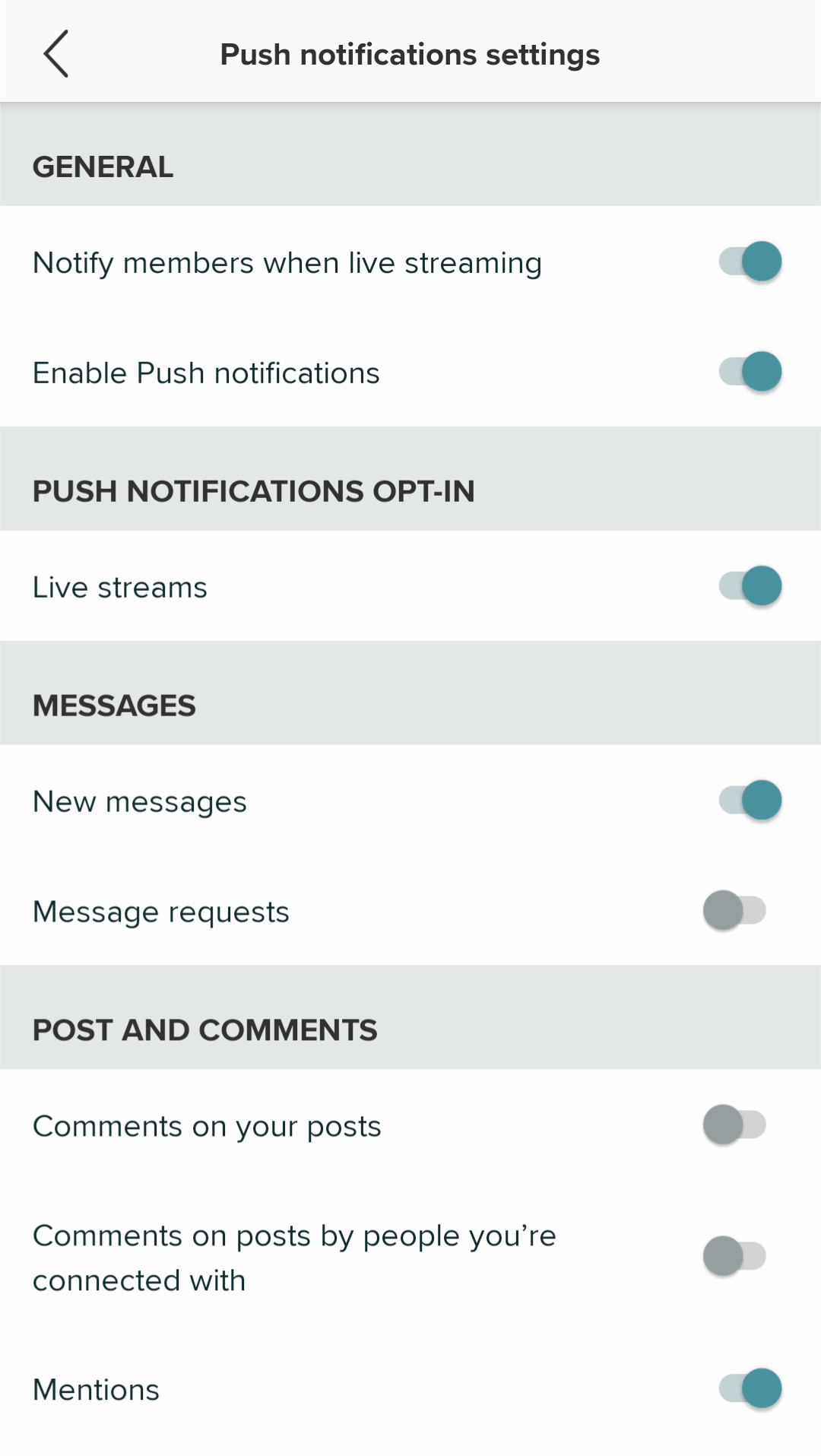 Push Notifications – Member-Support
