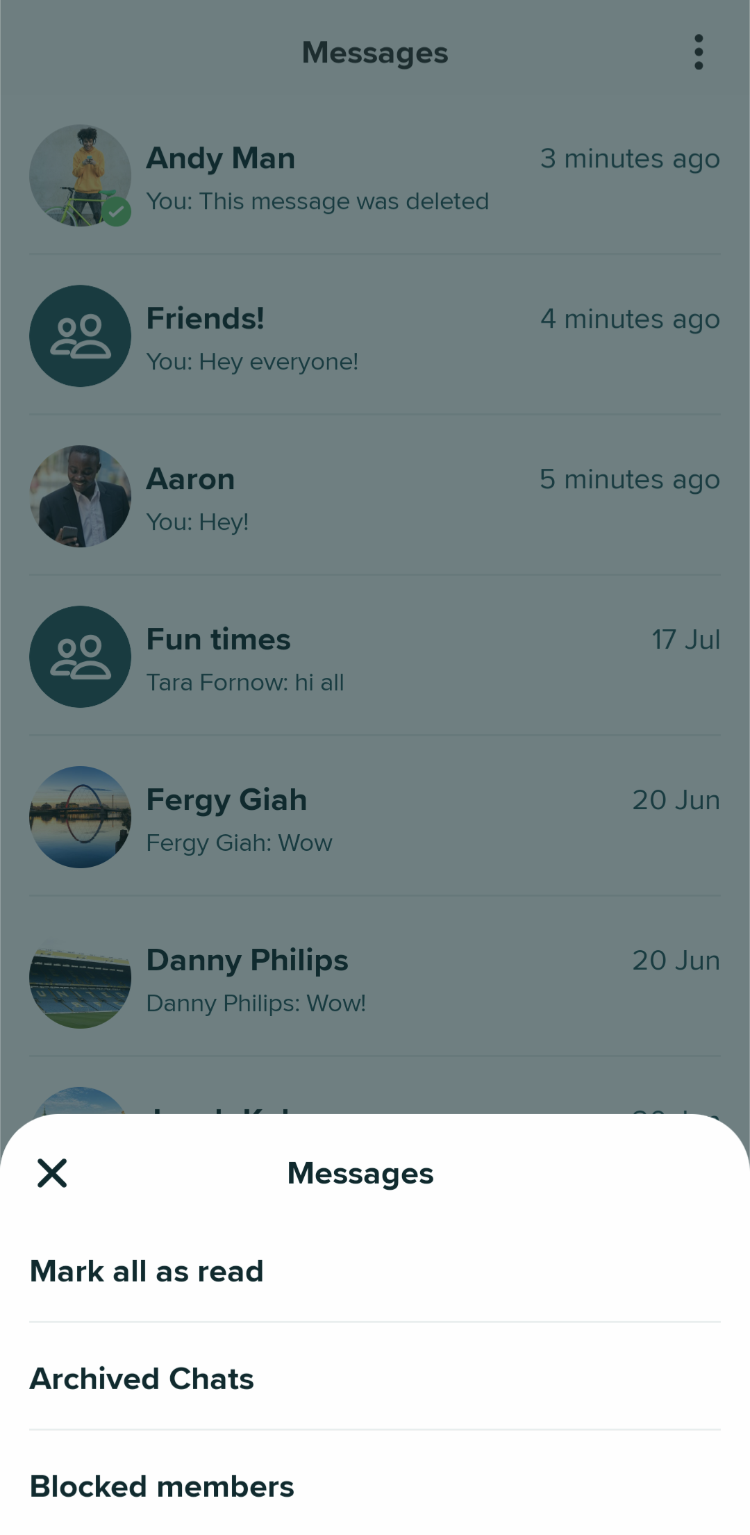 Messaging – Member-Support